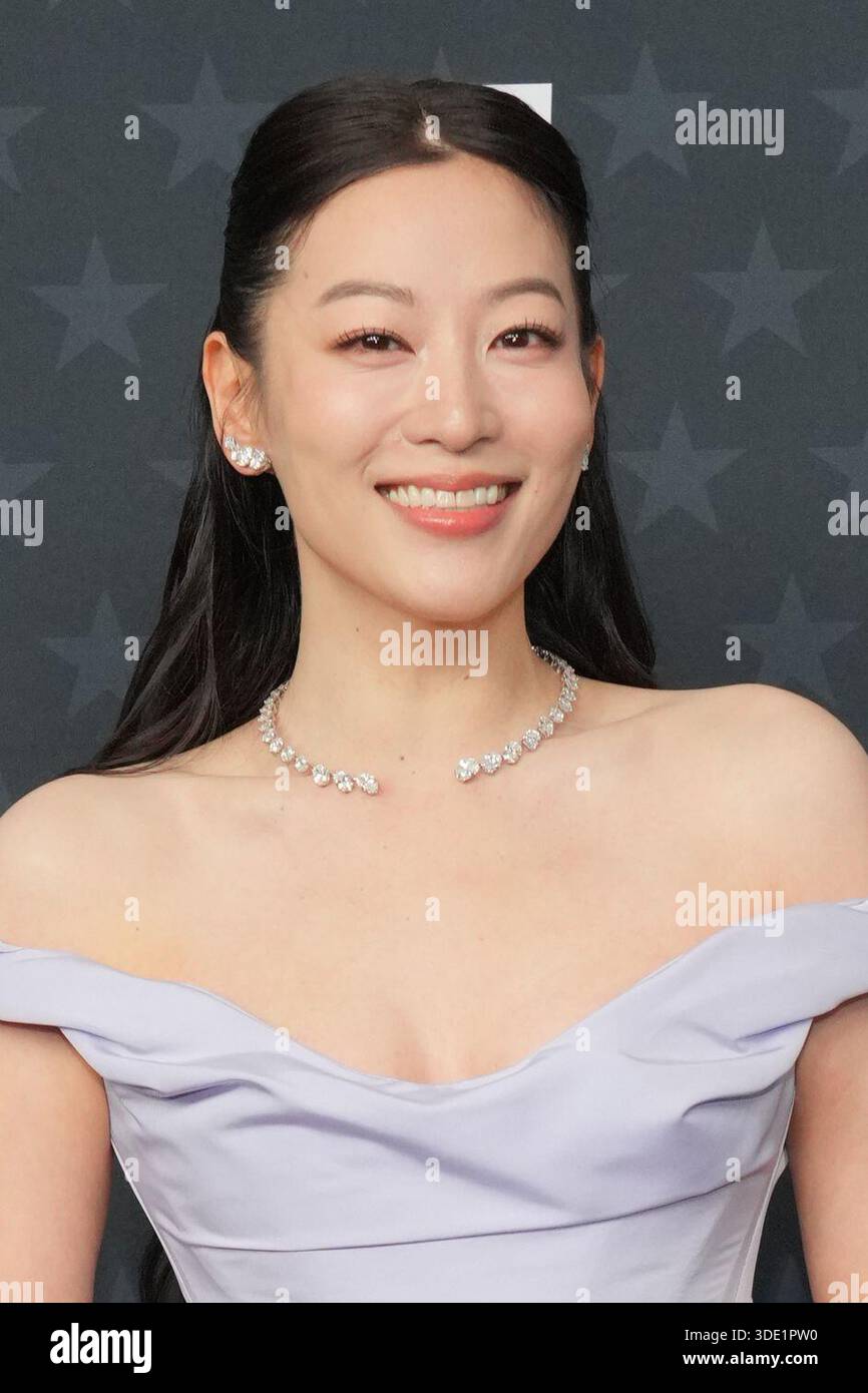 Arden Cho arrives at the 31st Annual Critics Choice Awards on Sunday ...