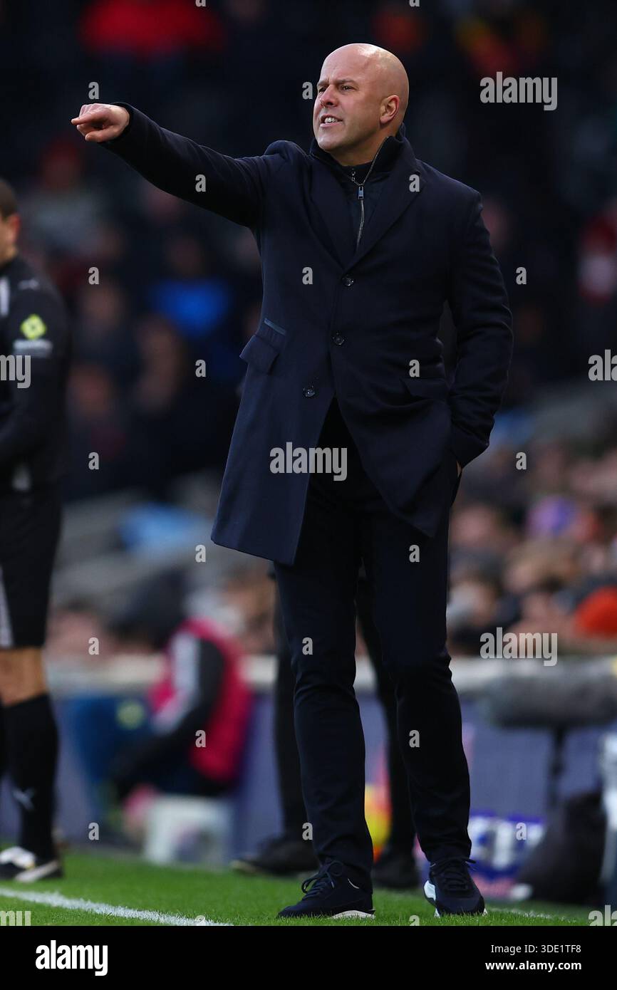 London, England, 4th January 2026. Arne Slot, Manager of Liverpool ...