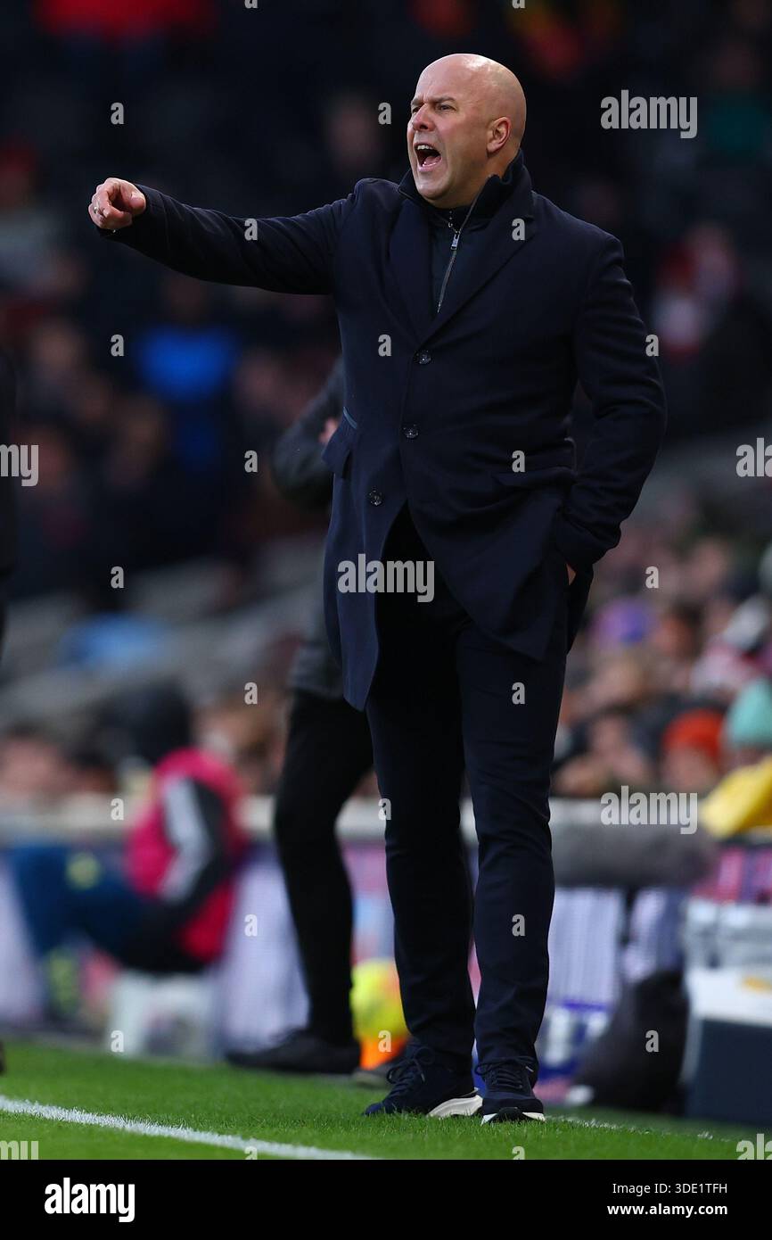 London, England, 4th January 2026. Arne Slot, Manager of Liverpool ...