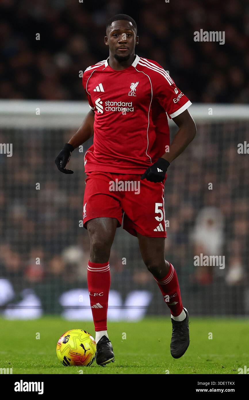 London, England, 4th January 2026. Ibrahima Konaté of Liverpool during ...