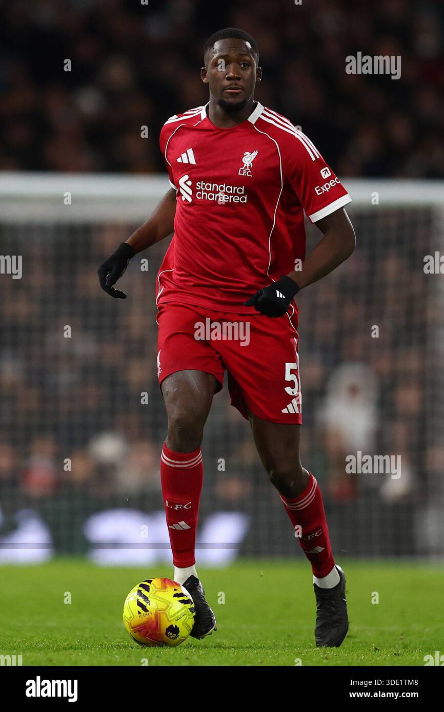 London, England, 4th January 2026. Ibrahima Konaté of Liverpool during ...