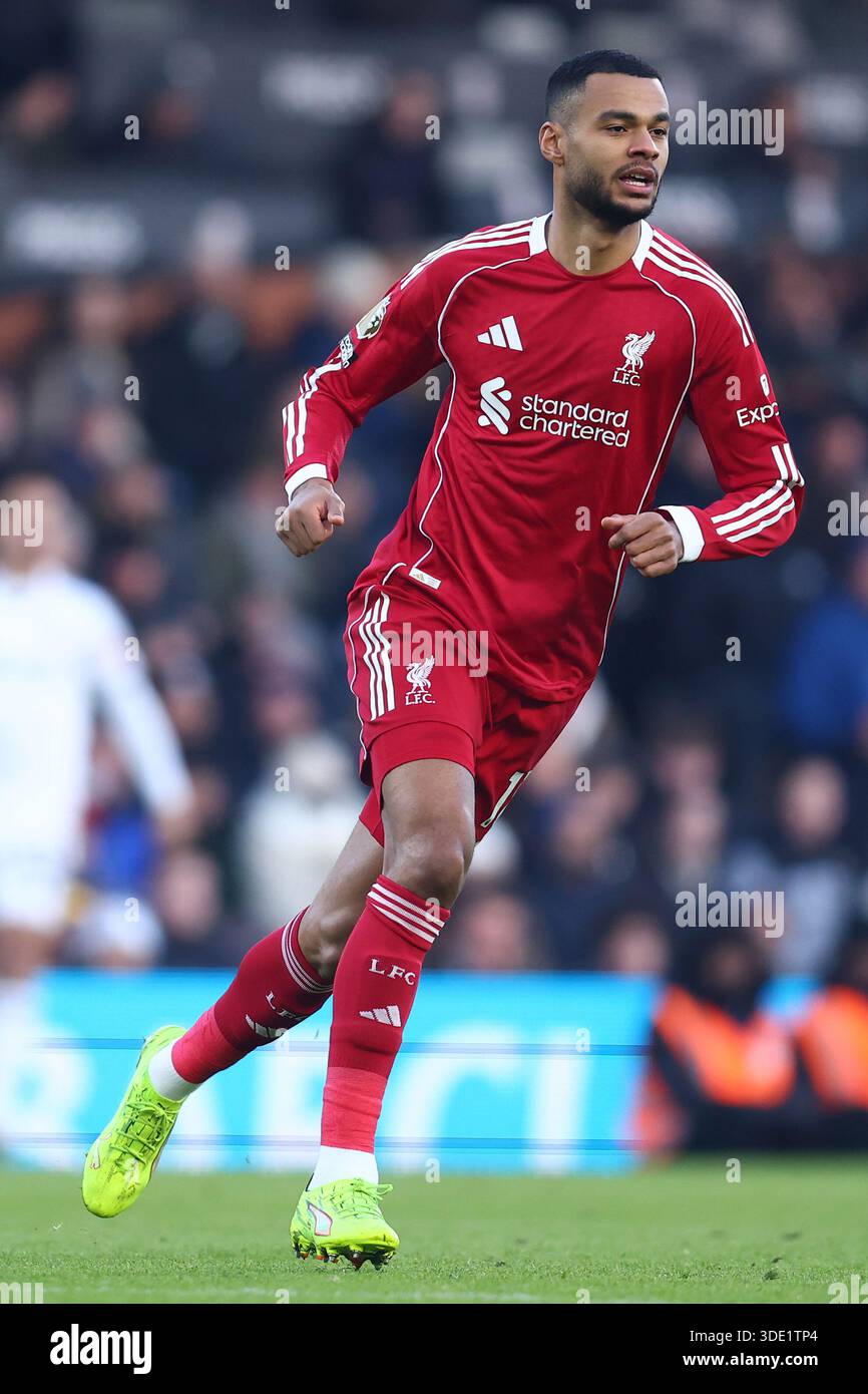 London, England, 4th January 2026. Cody Gakpo of Liverpool during the ...