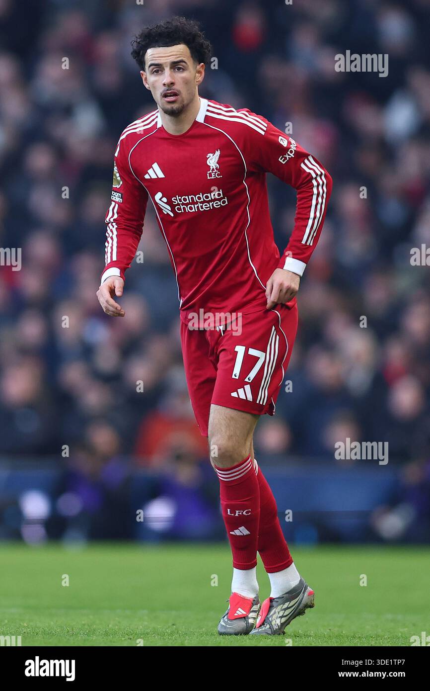 London, England, 4th January 2026. Curtis Jones of Liverpool during the ...