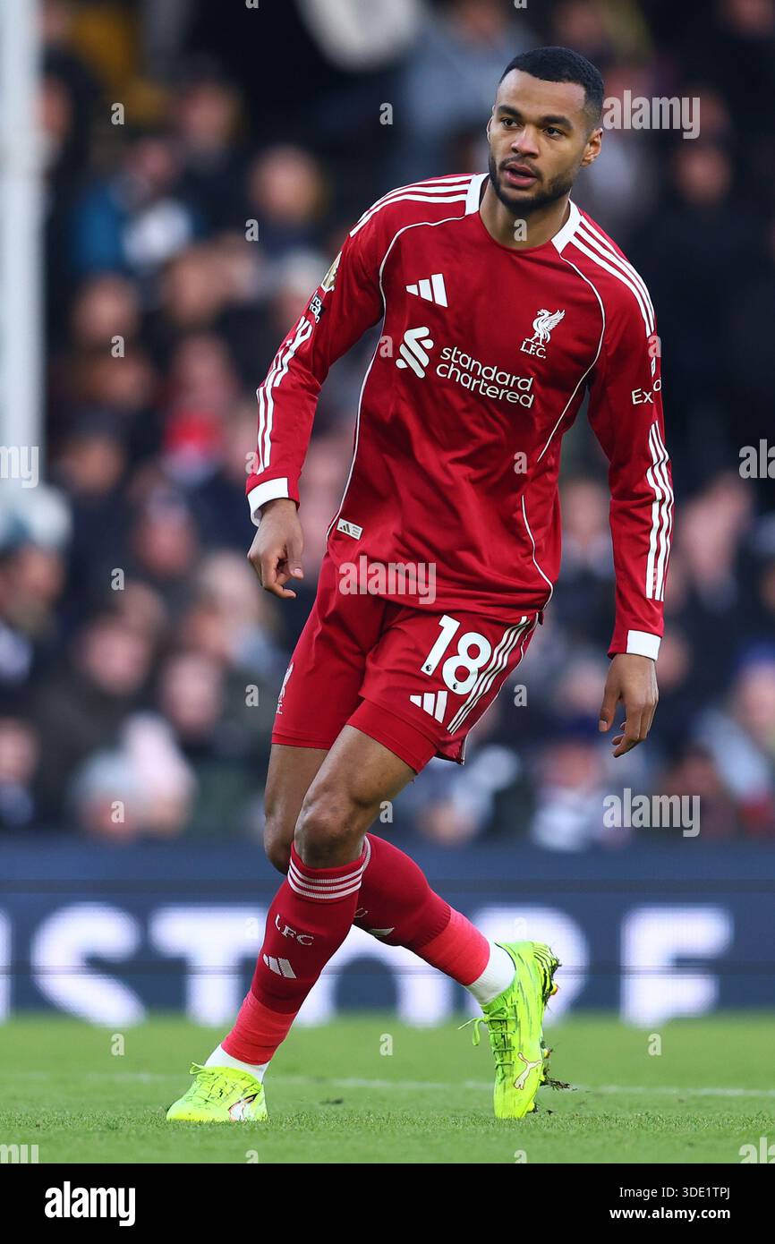 London, England, 4th January 2026. Cody Gakpo of Liverpool during the ...