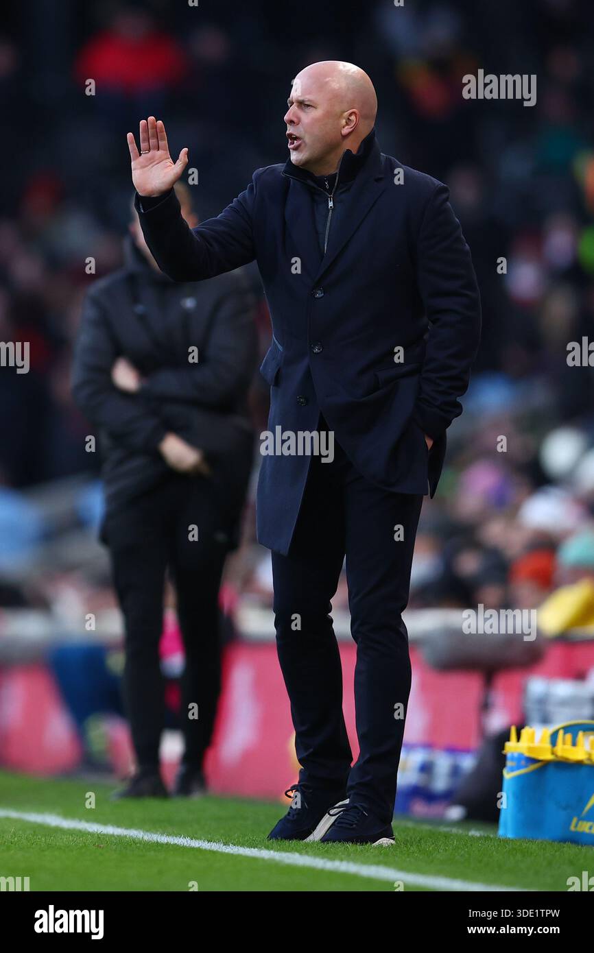 London, England, 4th January 2026. Arne Slot, Manager of Liverpool ...