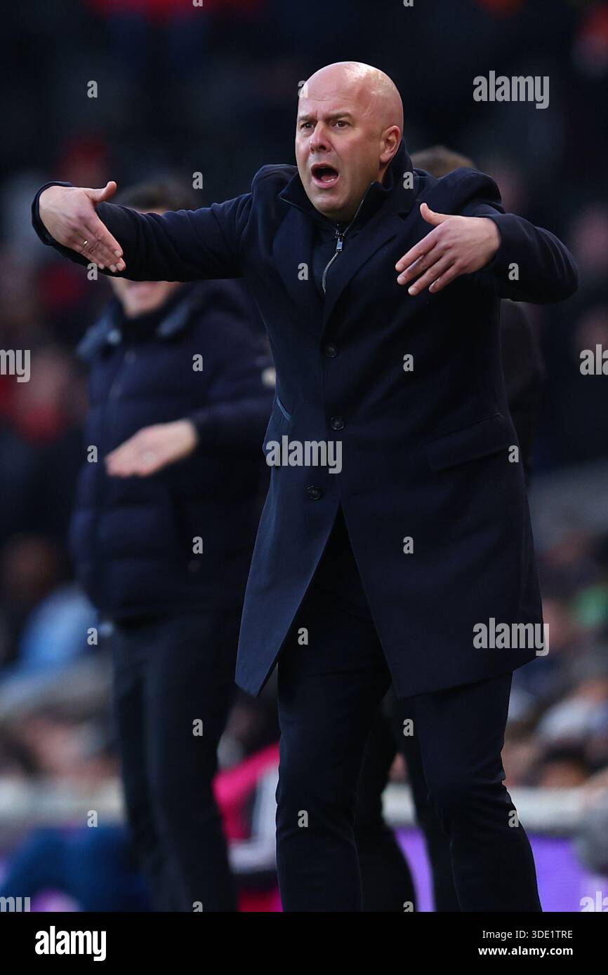 London, England, 4th January 2026. Arne Slot, Manager of Liverpool ...