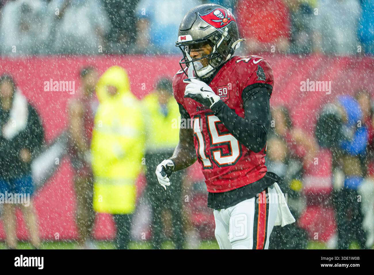 Tampa Bay, Florida, USA, January 3, 2026, Tampa Bay Buccaneers player ...