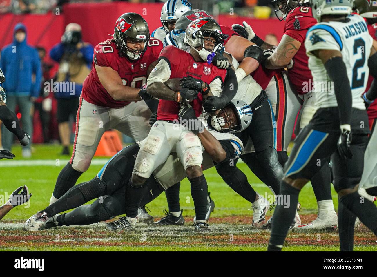 Tampa Bay, Florida, USA, January 3, 2026, Tampa Bay Buccaneers running ...