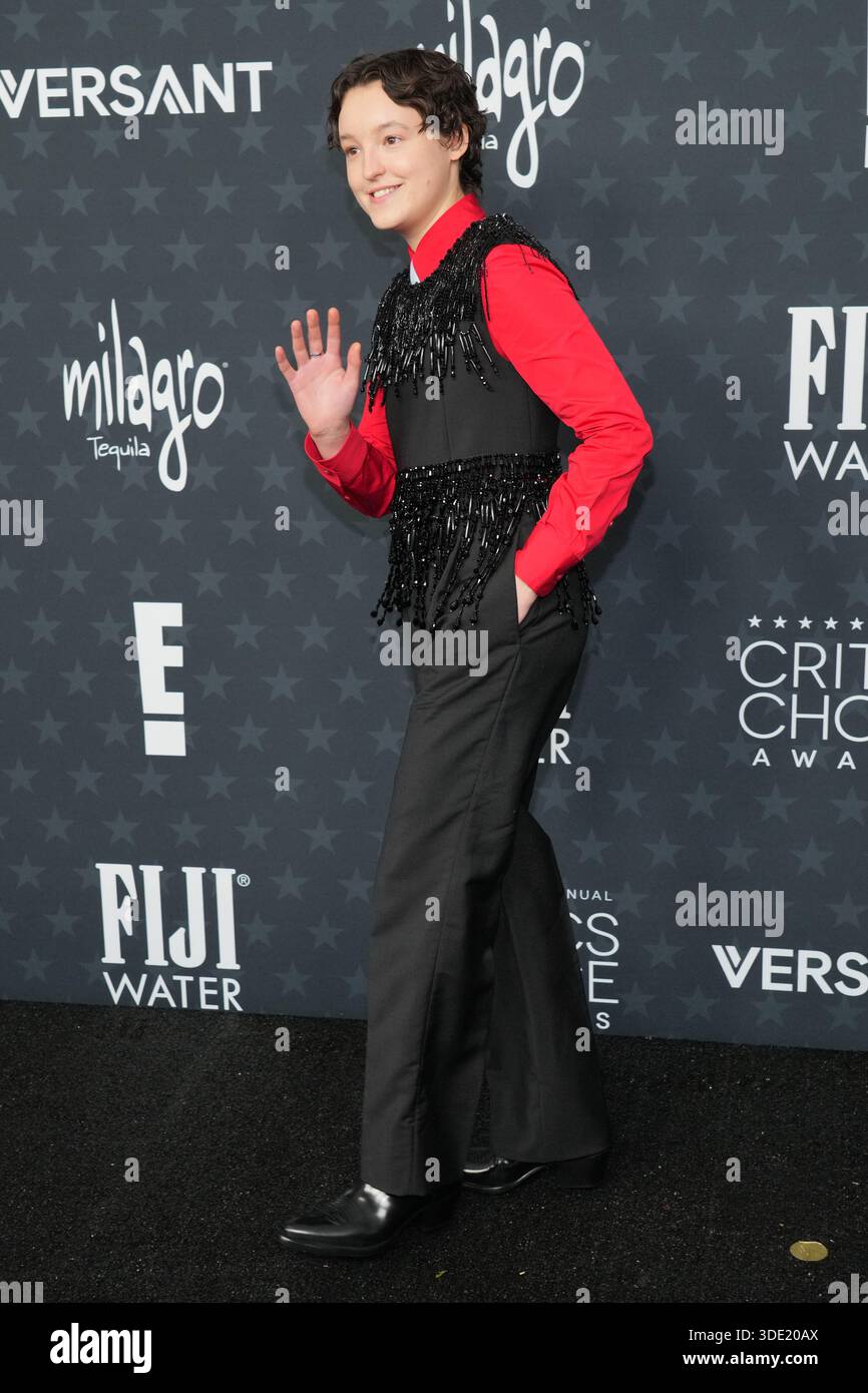 Bella Ramsey arrives at the 31st Annual Critics Choice Awards on Sunday ...