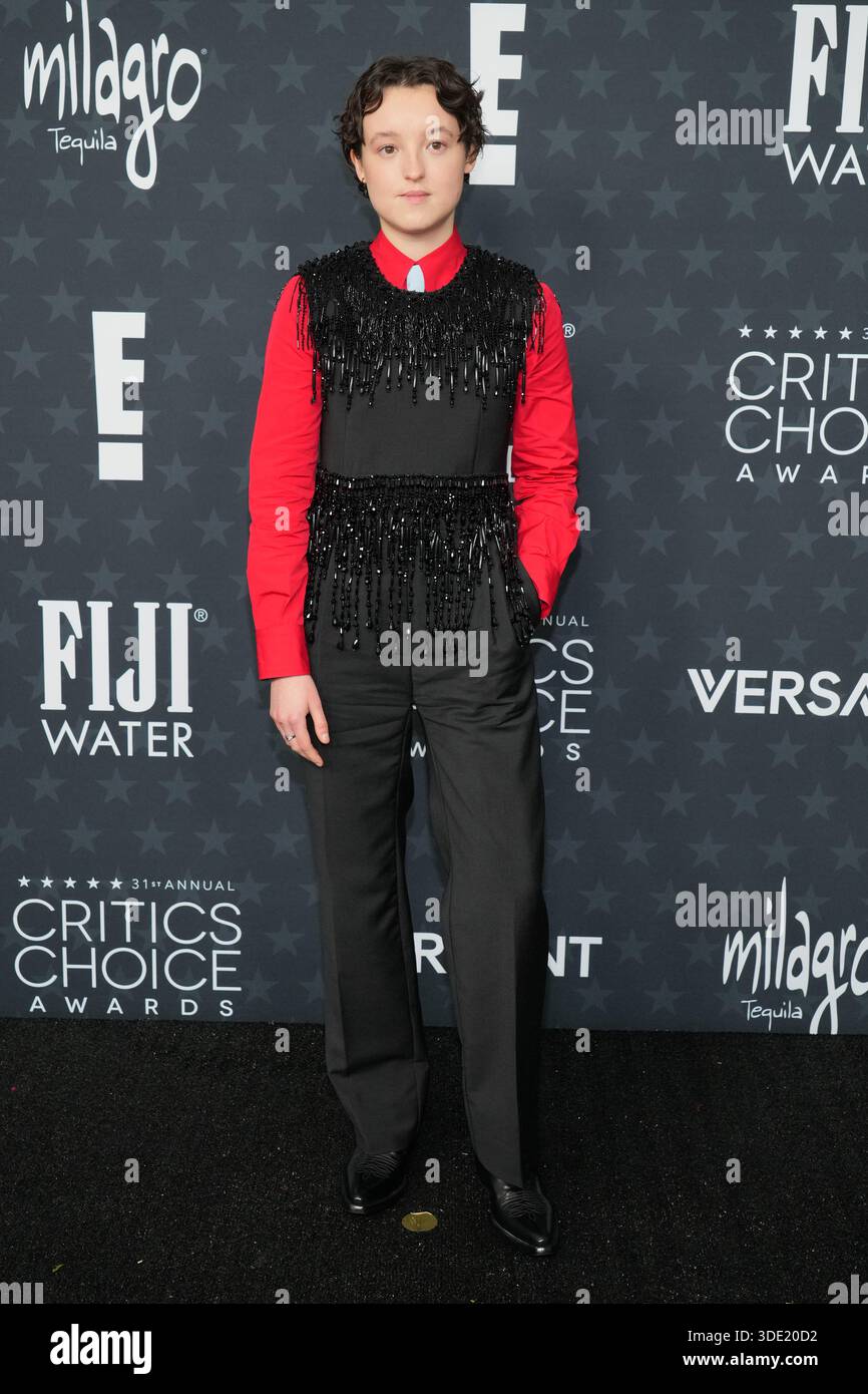 Bella Ramsey arrives at the 31st Annual Critics Choice Awards on Sunday ...