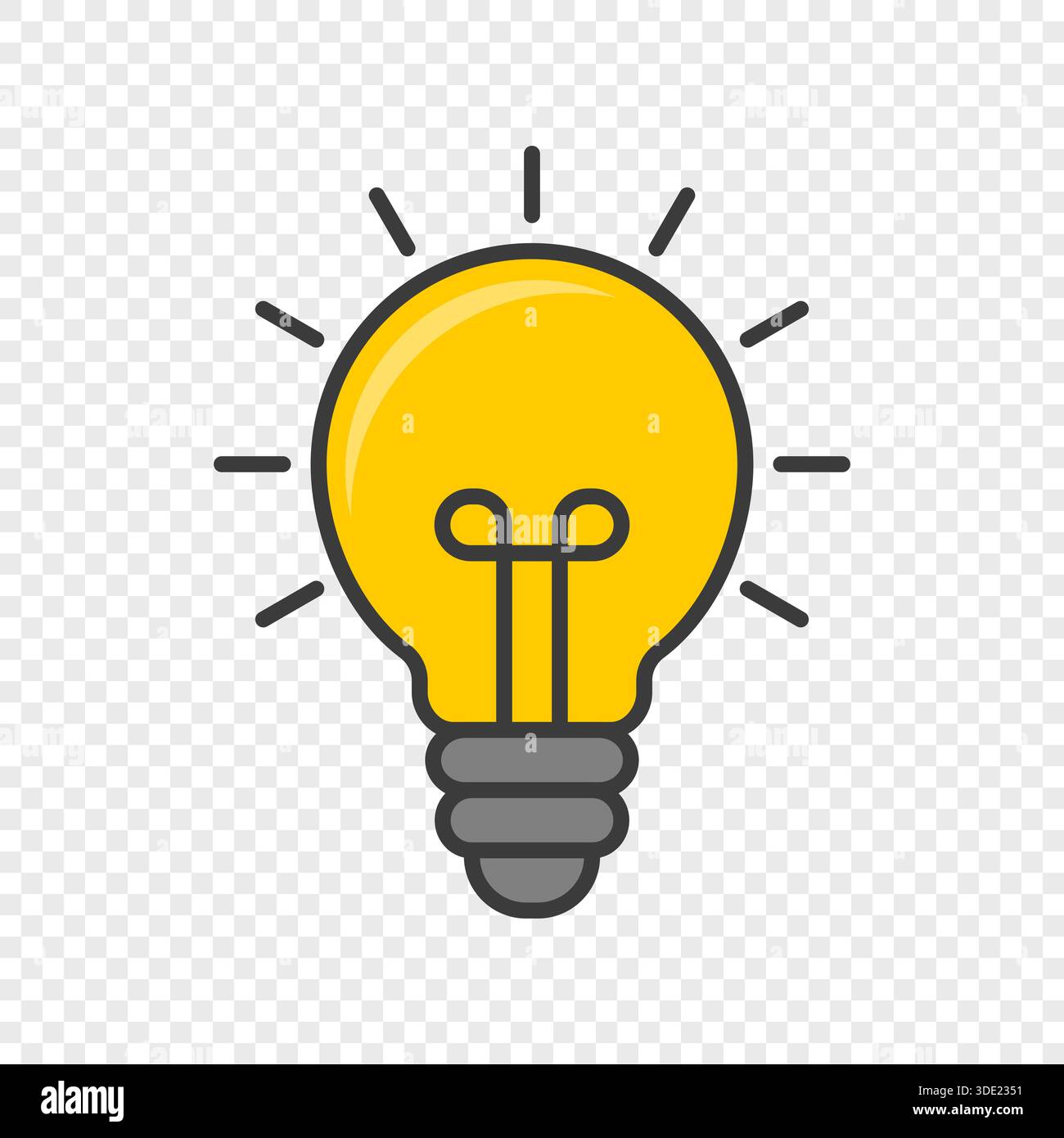 Glow electric halogen lamp Stock Vector Images - Alamy