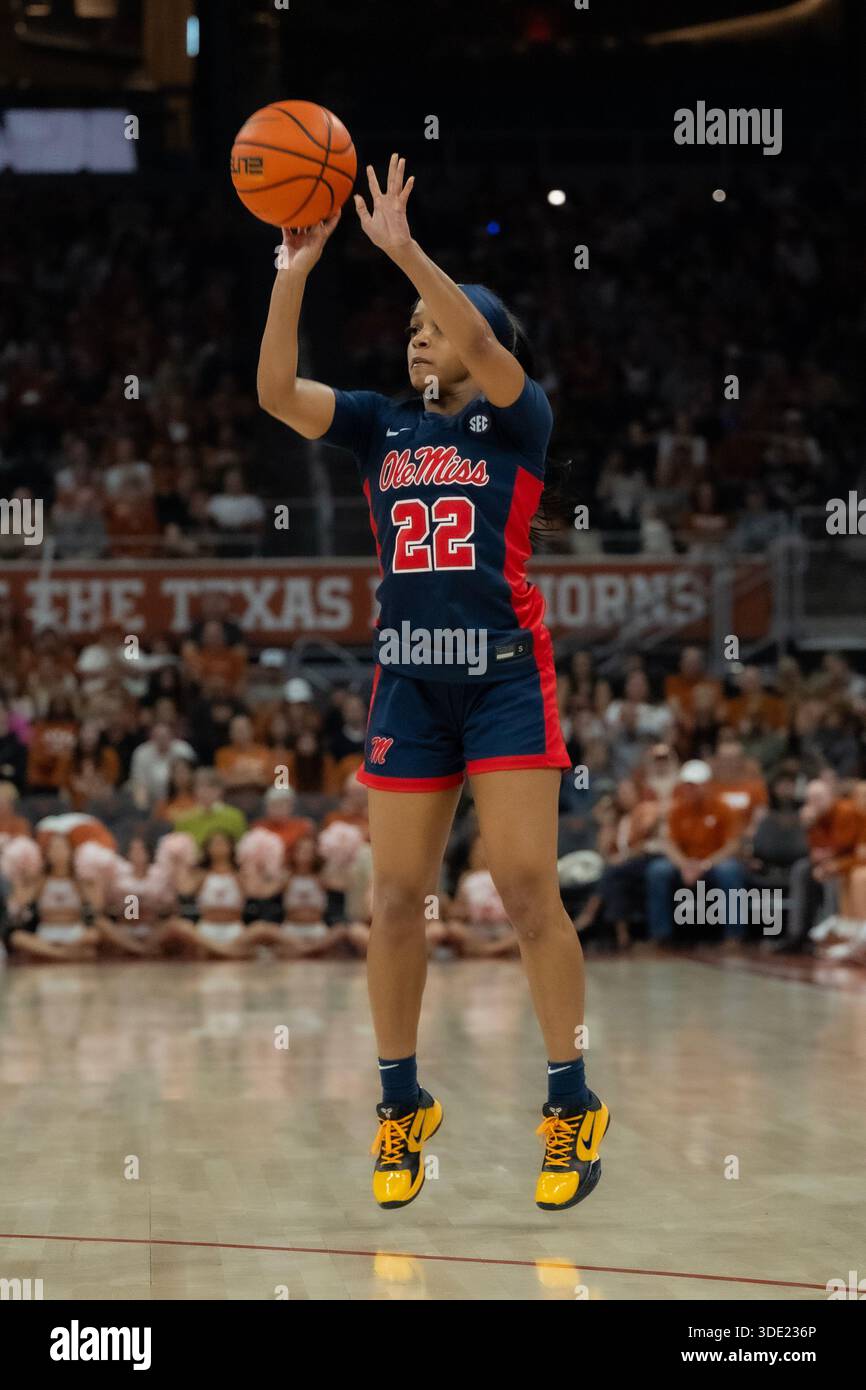 Jan 4, 2026. Denim DeShields (22) of the Ole Miss Rebels in action vs ...