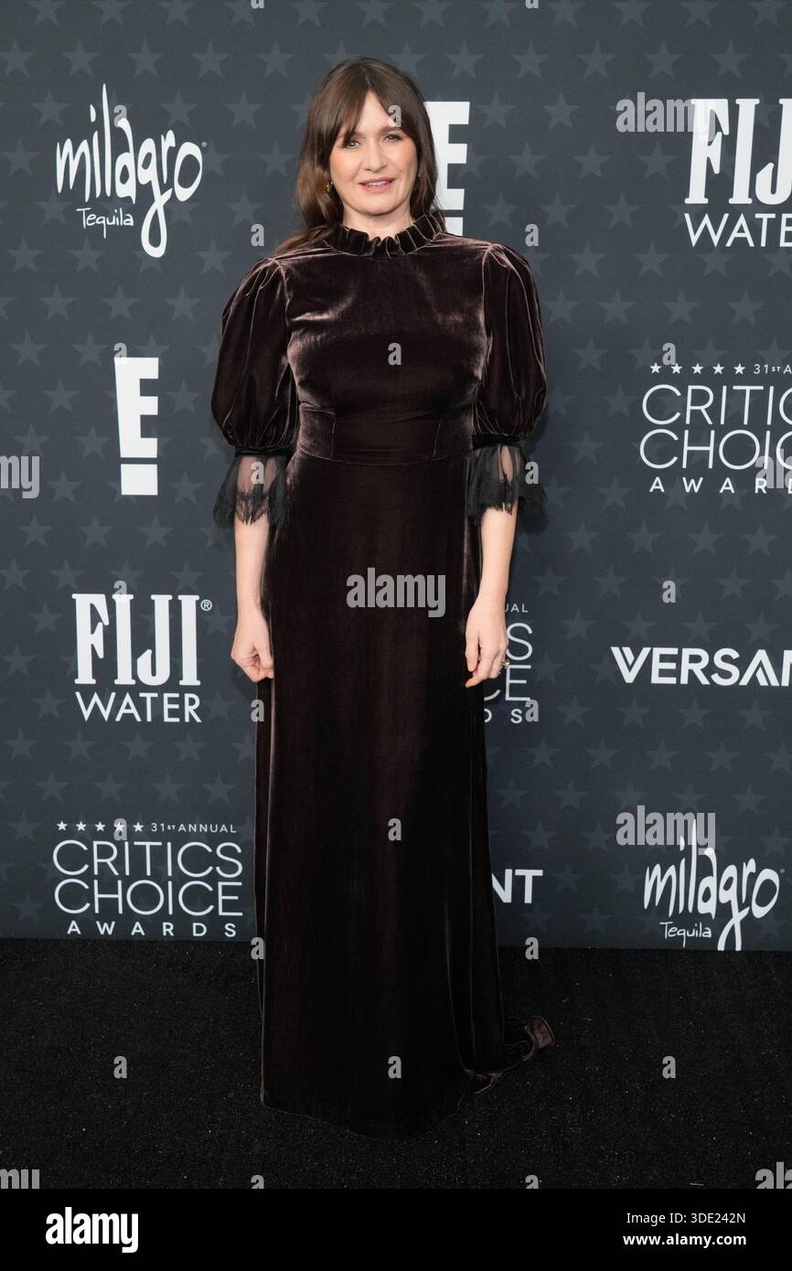 Emily Mortimer arrives at the 31st Annual Critics Choice Awards on ...