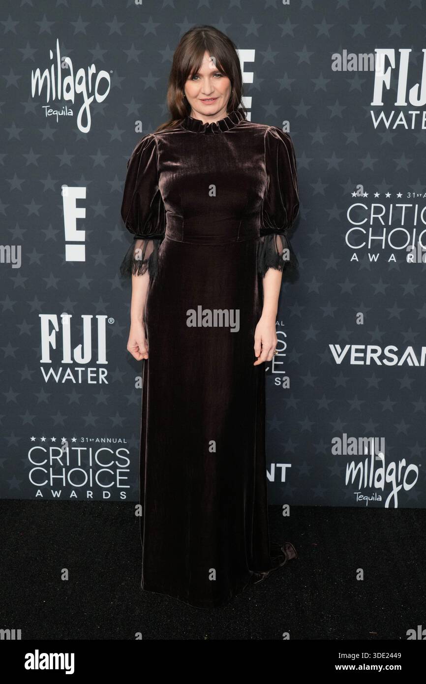 Emily Mortimer arrives at the 31st Annual Critics Choice Awards on ...