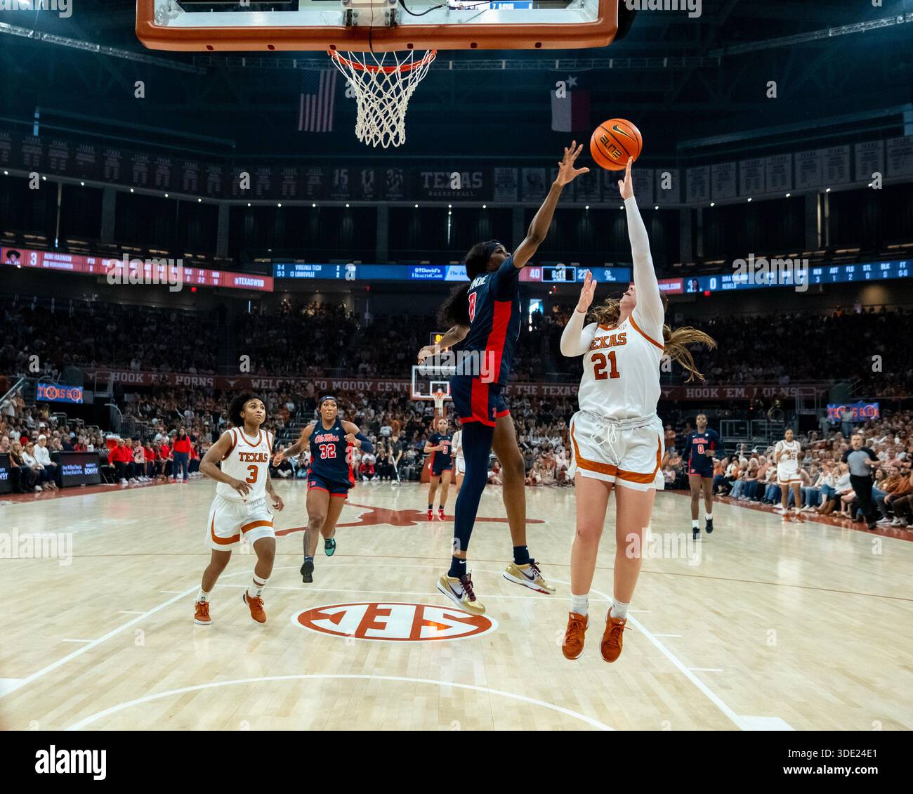 Jan 4, 2026. Ashton Judd (21) of the Texas Longhorns in action vs the ...