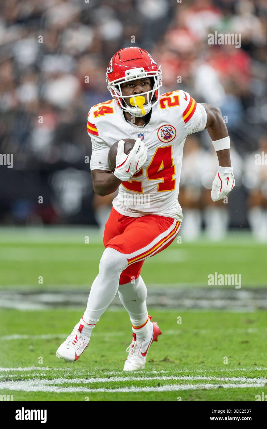 Kansas City Chiefs running back Brashard Smith (24) runs the ball ...