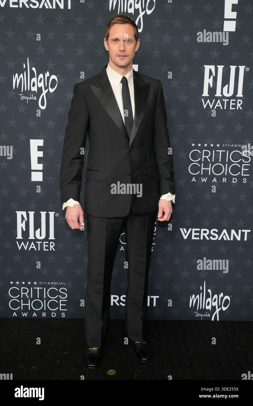 Alexander Skarsgård arrives at the 31st Annual Critics Choice Awards on ...