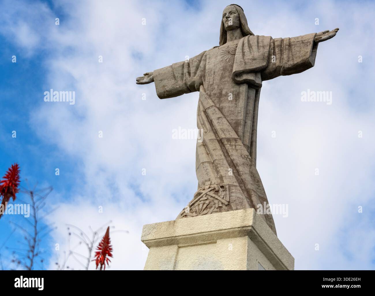Christ the King Statue (Cristo Rei) also known as the Sacred Heart ...