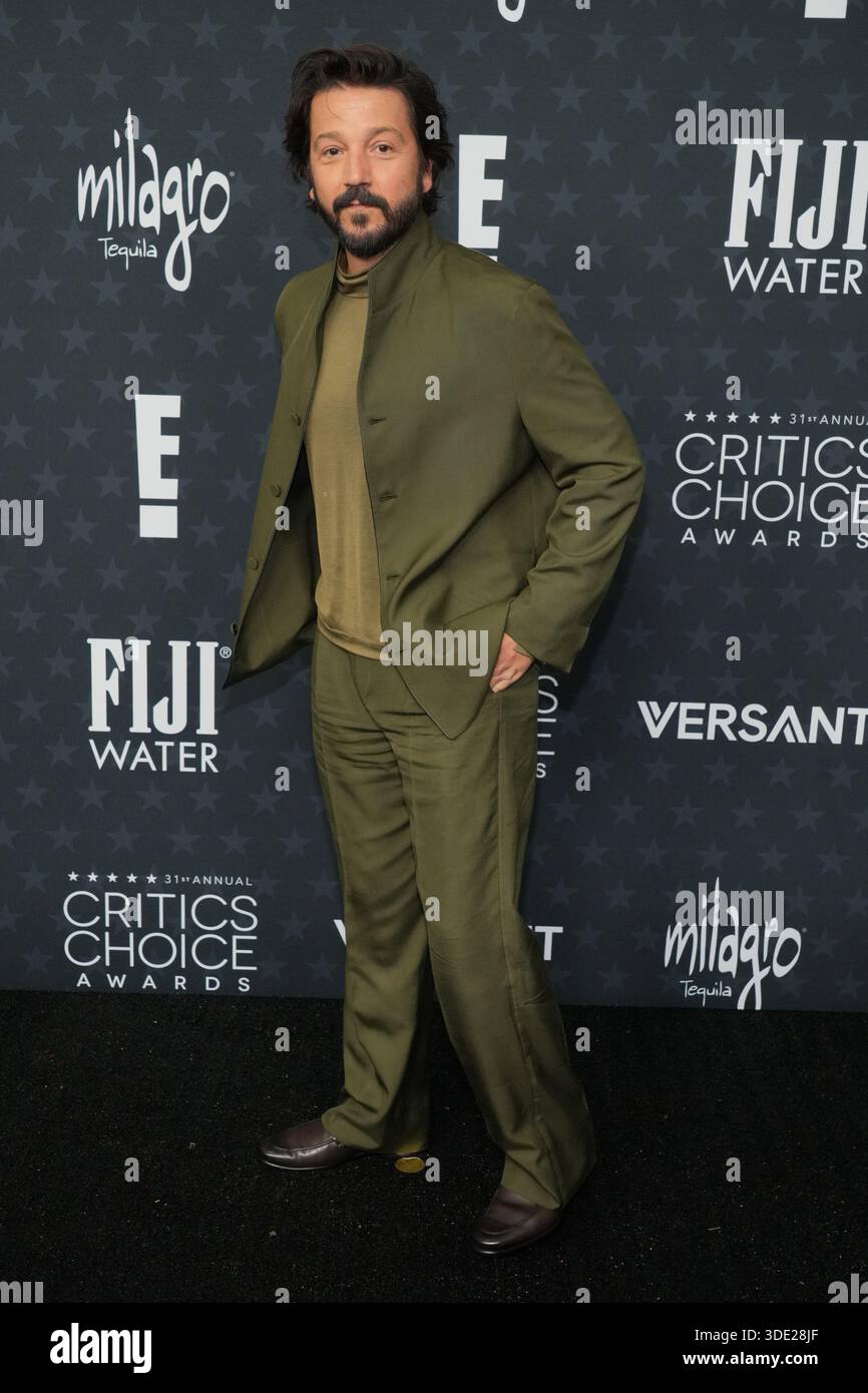 Diego Luna arrives at the 31st Annual Critics Choice Awards on Sunday ...