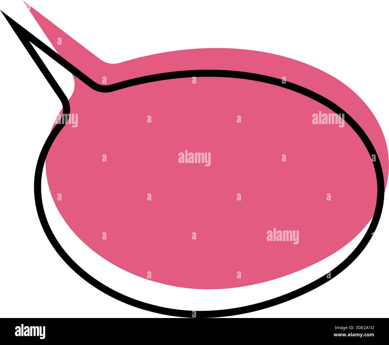 Speech bubble template. Blank dialogue balloon, textbox, quote frame ...