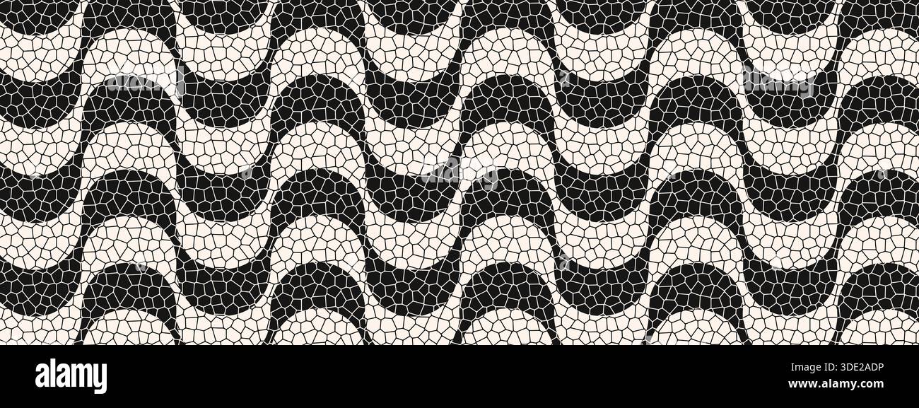 Copacabana pavement pattern with realistic cobblestone texture. Popular ...