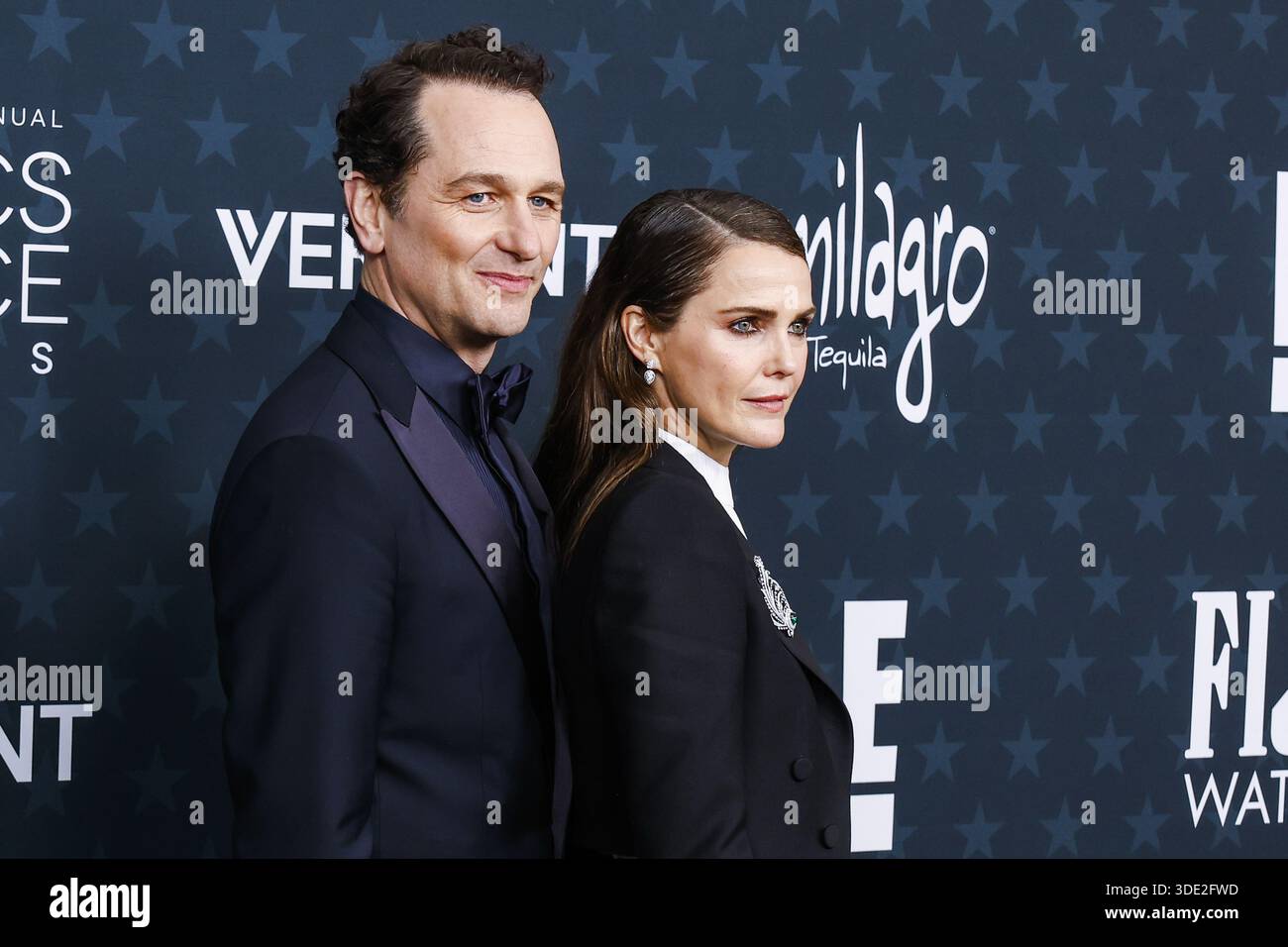 Matthew Rhys and Keri Russell walking on the red carpet at the 31st ...
