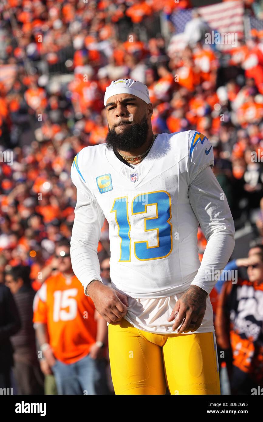 Los Angeles Chargers wide receiver Keenan Allen (13) prior to the game ...