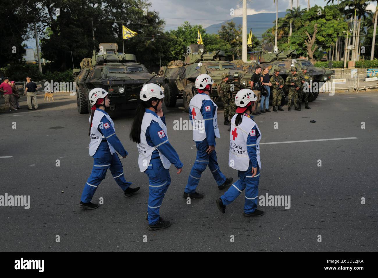 04 January 2026, Colombia, Villa Del Rosario: Members of the Colombian ...