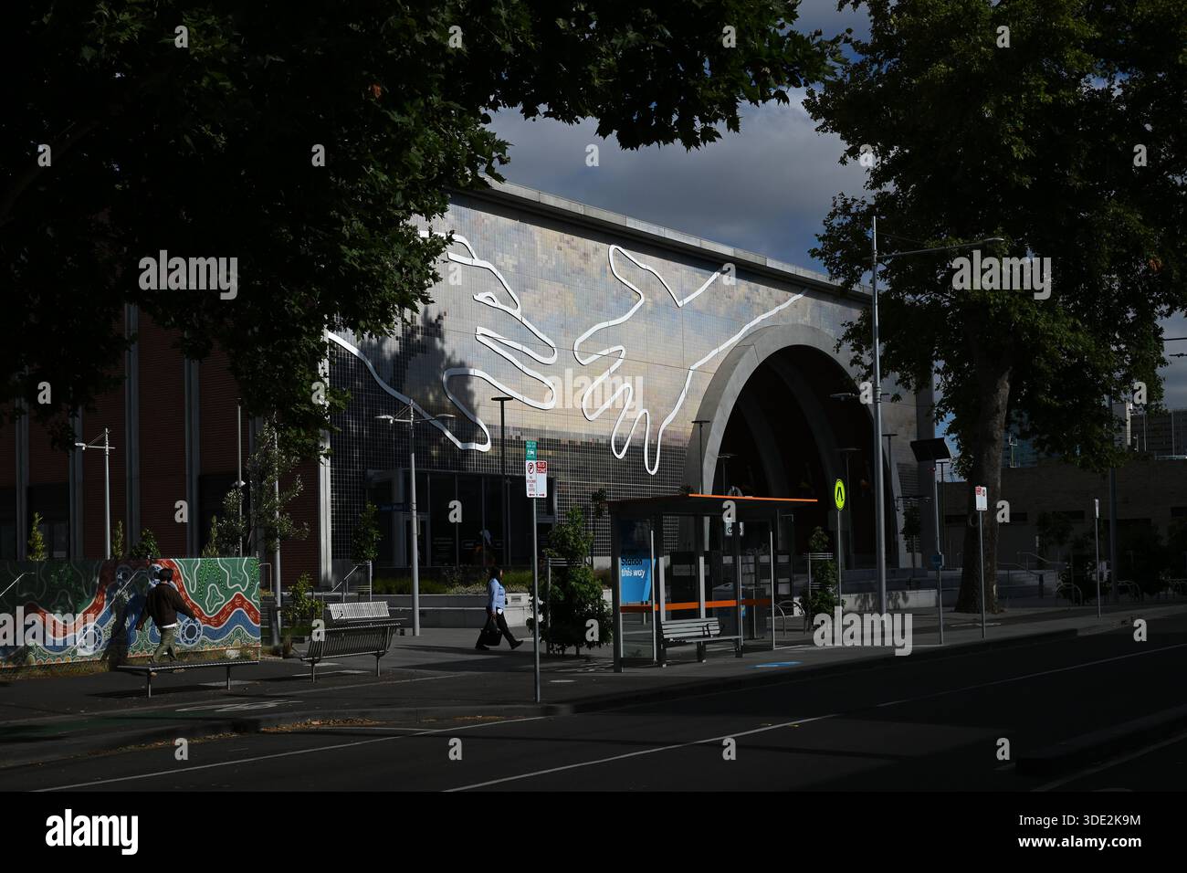 The exterior of Arden Station in North Melbourne, Monday, January 5 ...