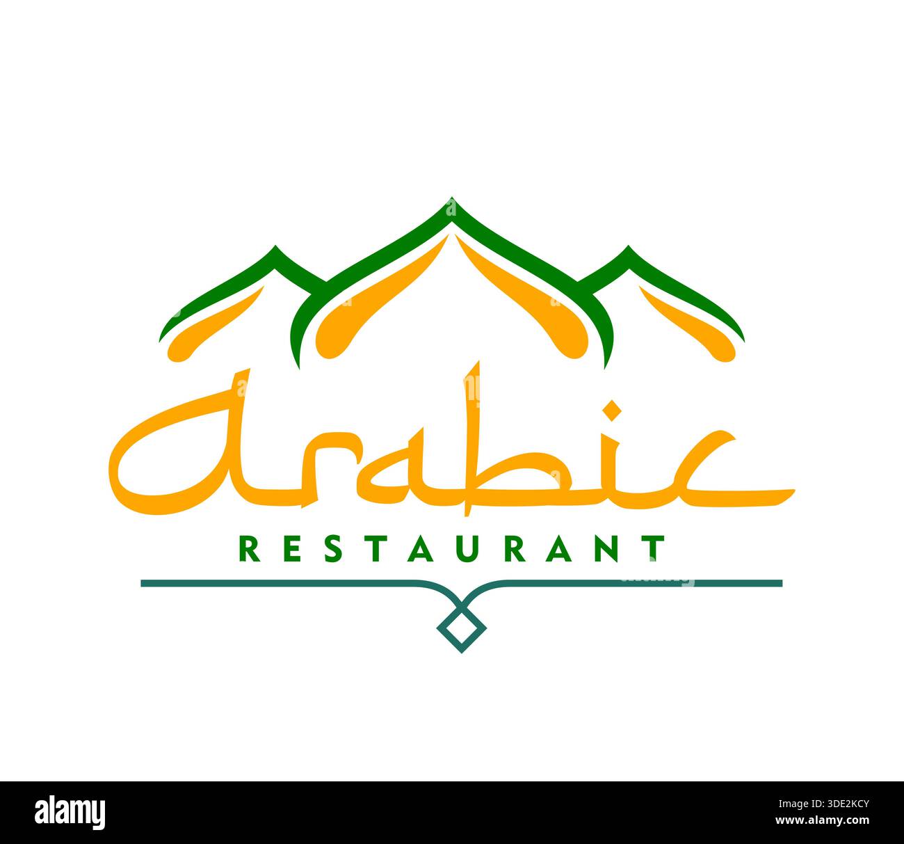 Moroccan restaurant sign Stock Vector Images - Alamy