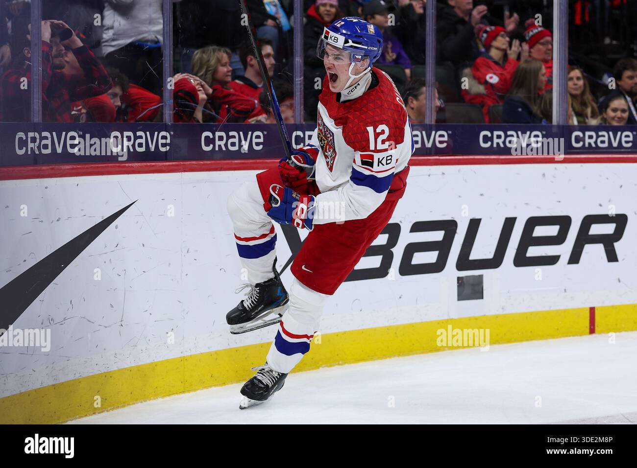 Czechia forward Maxmilian Curran celebrates after his goal against ...
