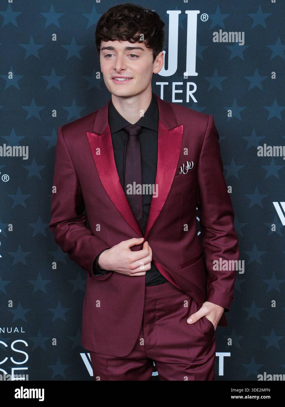 Noah Schnapp walking on the red carpet at the 31st Annual Critics ...
