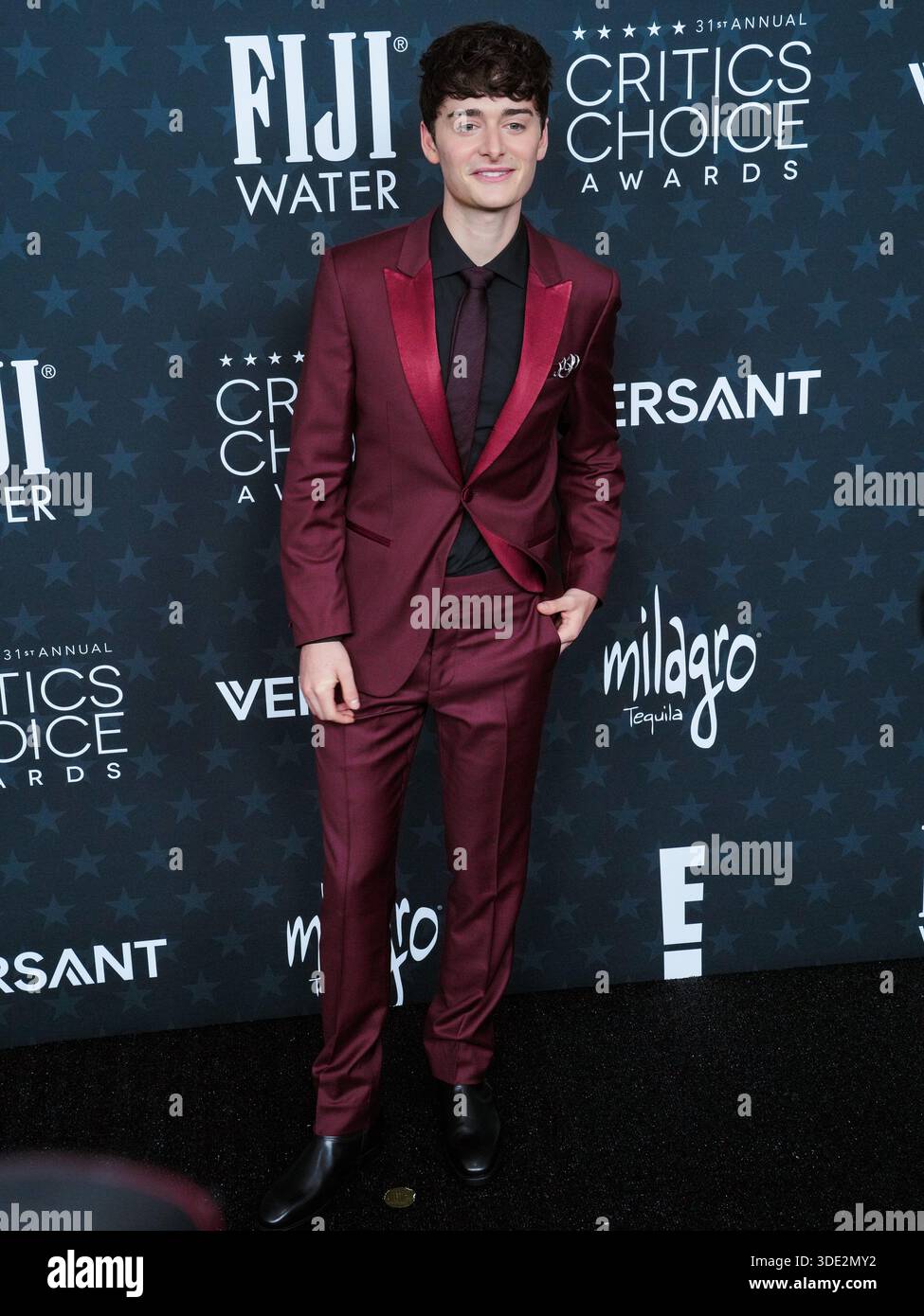 Noah Schnapp walking on the red carpet at the 31st Annual Critics ...