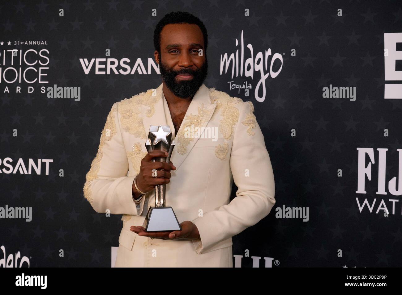 Tramell Tillman, winner of the award for best supporting actor in a ...