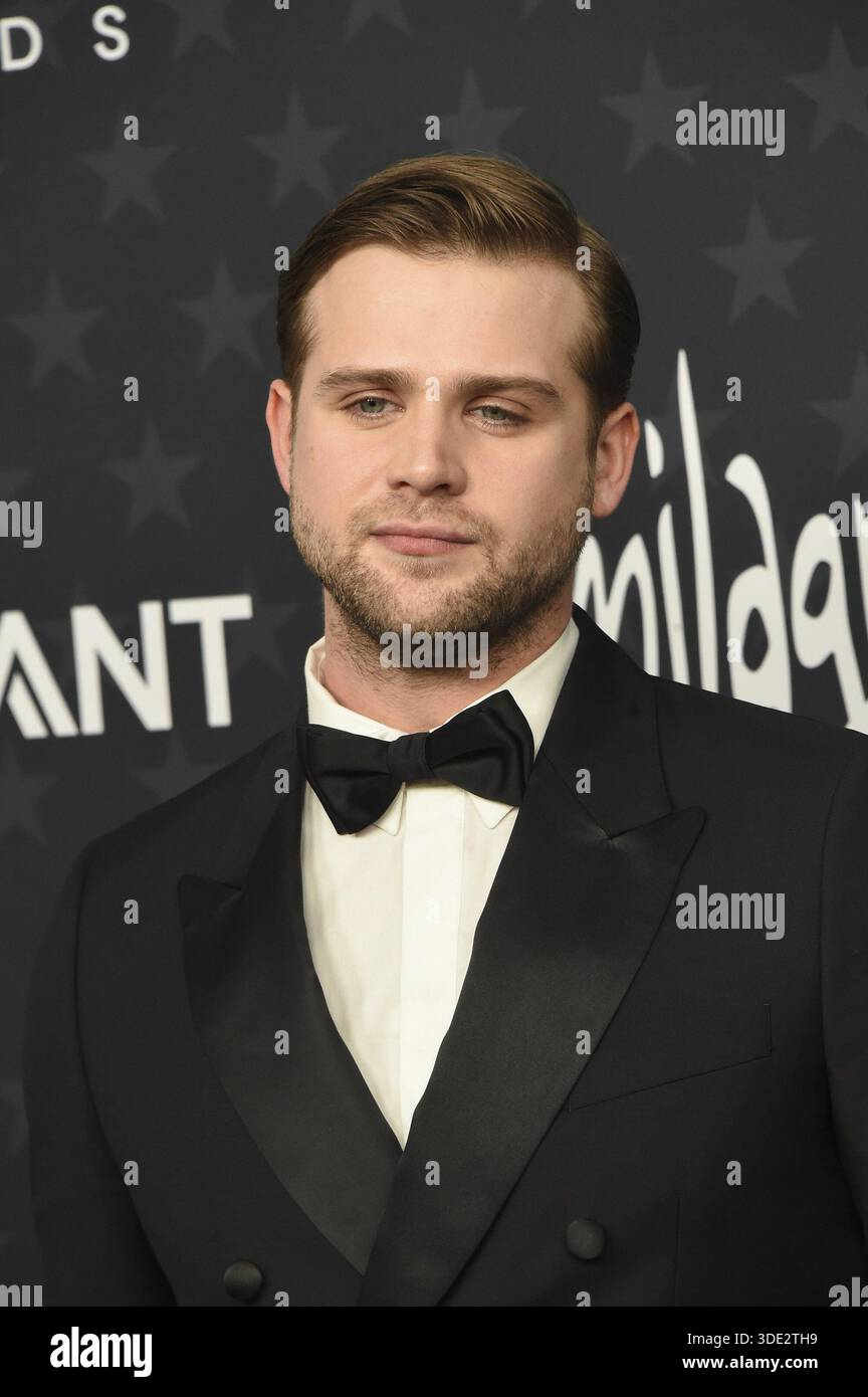 Ca. 04th Jan, 2026. Leo Woodall at arrivals for The Critics Choice ...