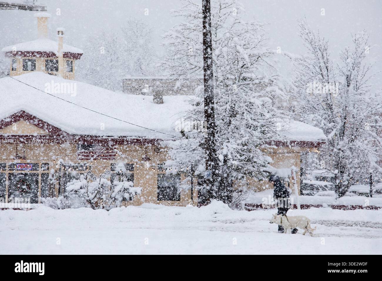 A winter storm warning is in effect until Monday for the communities of ...