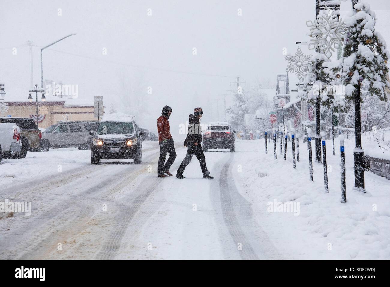 A winter storm warning is in effect until Monday for the communities of ...