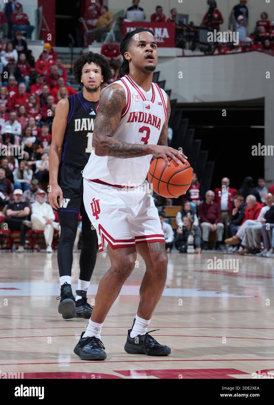 BLOOMINGTON, IN - JANUARY 04: Indiana Hoosiers guard Lamar Wilkerson (3 ...