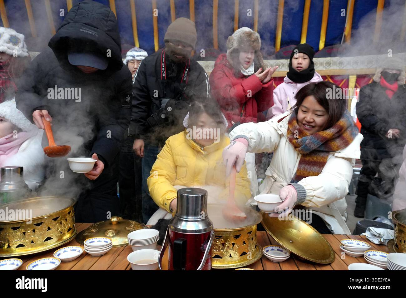 **CHINESE MAINLAND, HONG KONG, MACAU AND TAIWAN OUT** Tourists visit ...