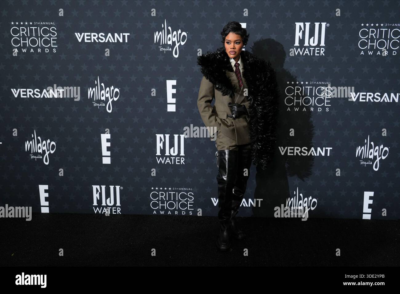 Teyana Taylor arrives at the 31st Annual Critics Choice Awards on ...