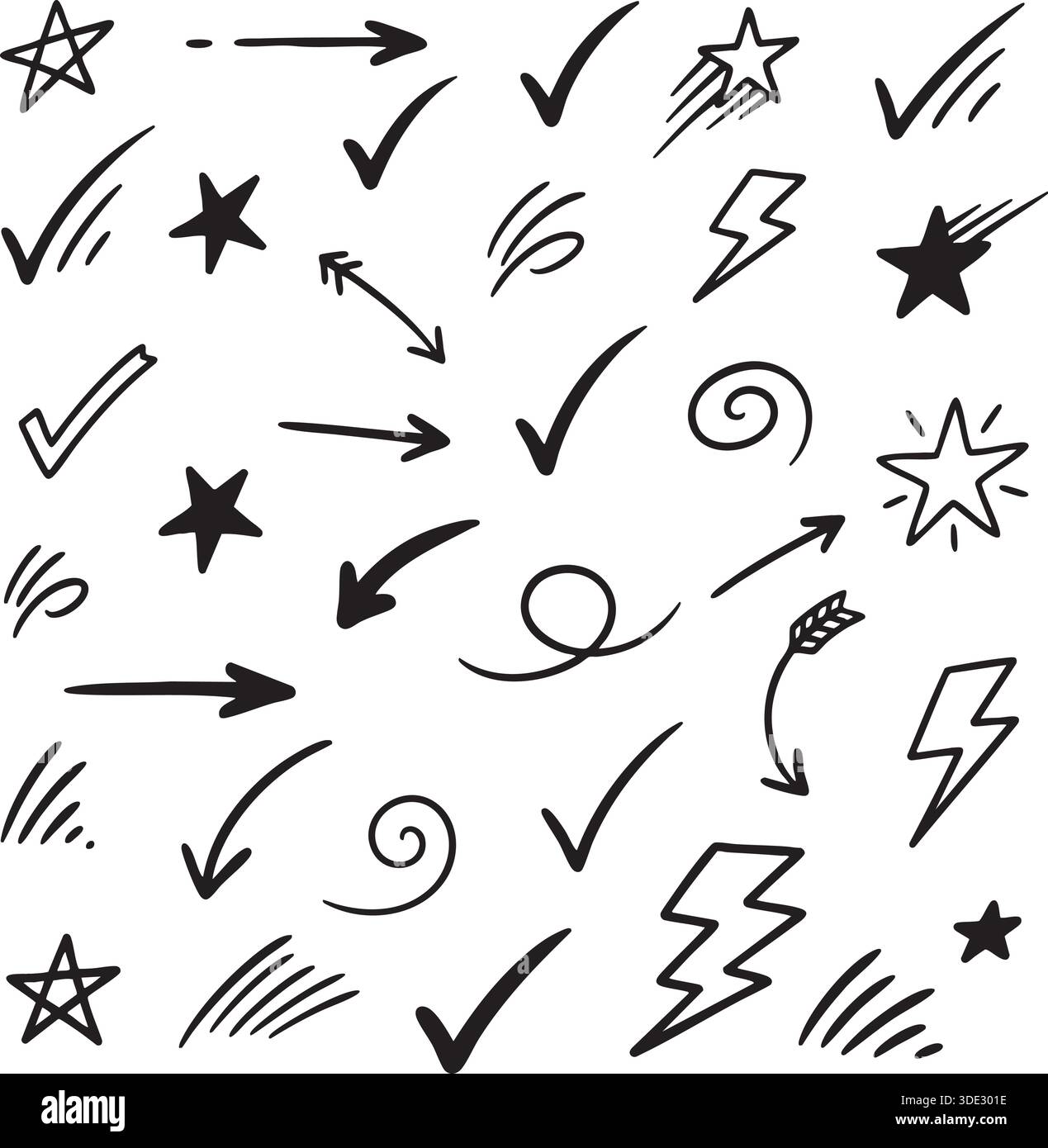 Black ink tick Black and White Stock Photos & Images - Alamy