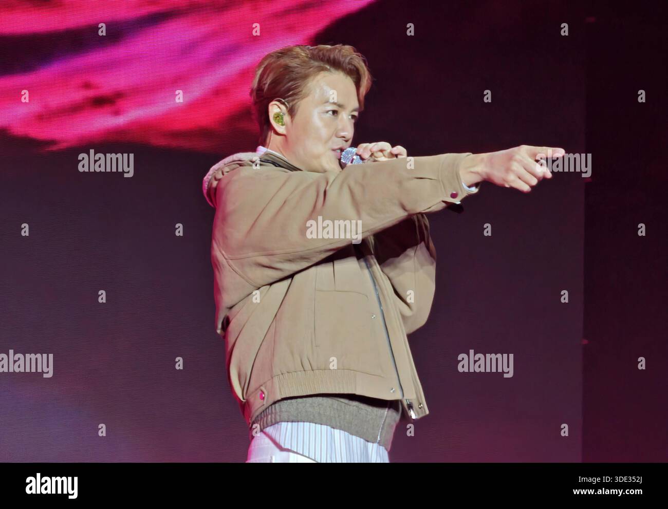 Taiwanese singer, songwriter, actor and director Kenji Wu performs in ...