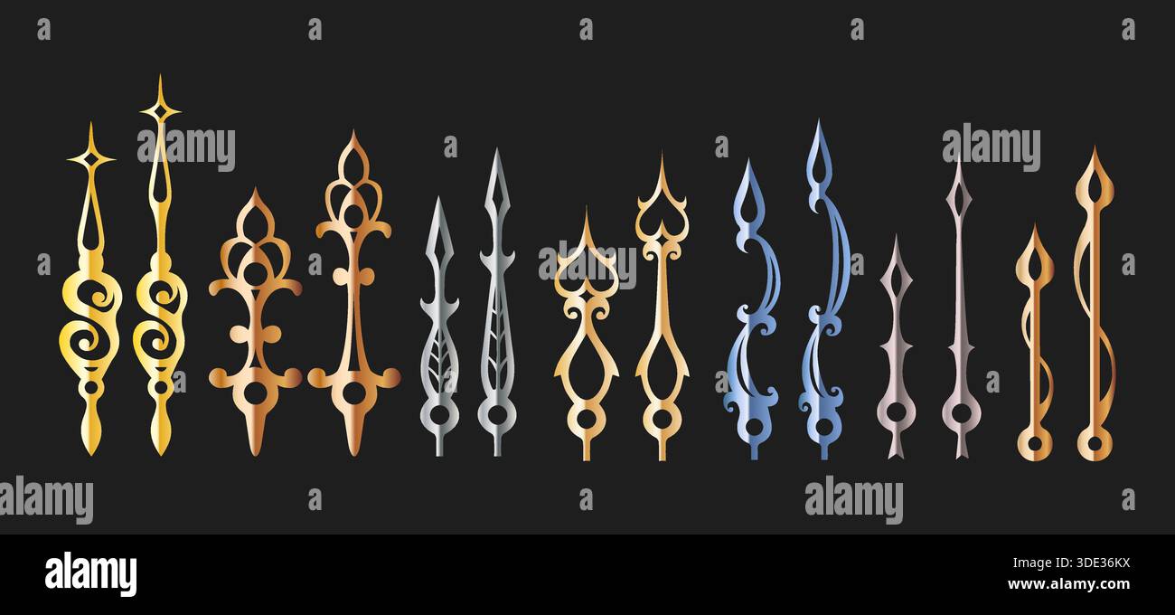 Antique clock arms Stock Vector Image & Art - Alamy
