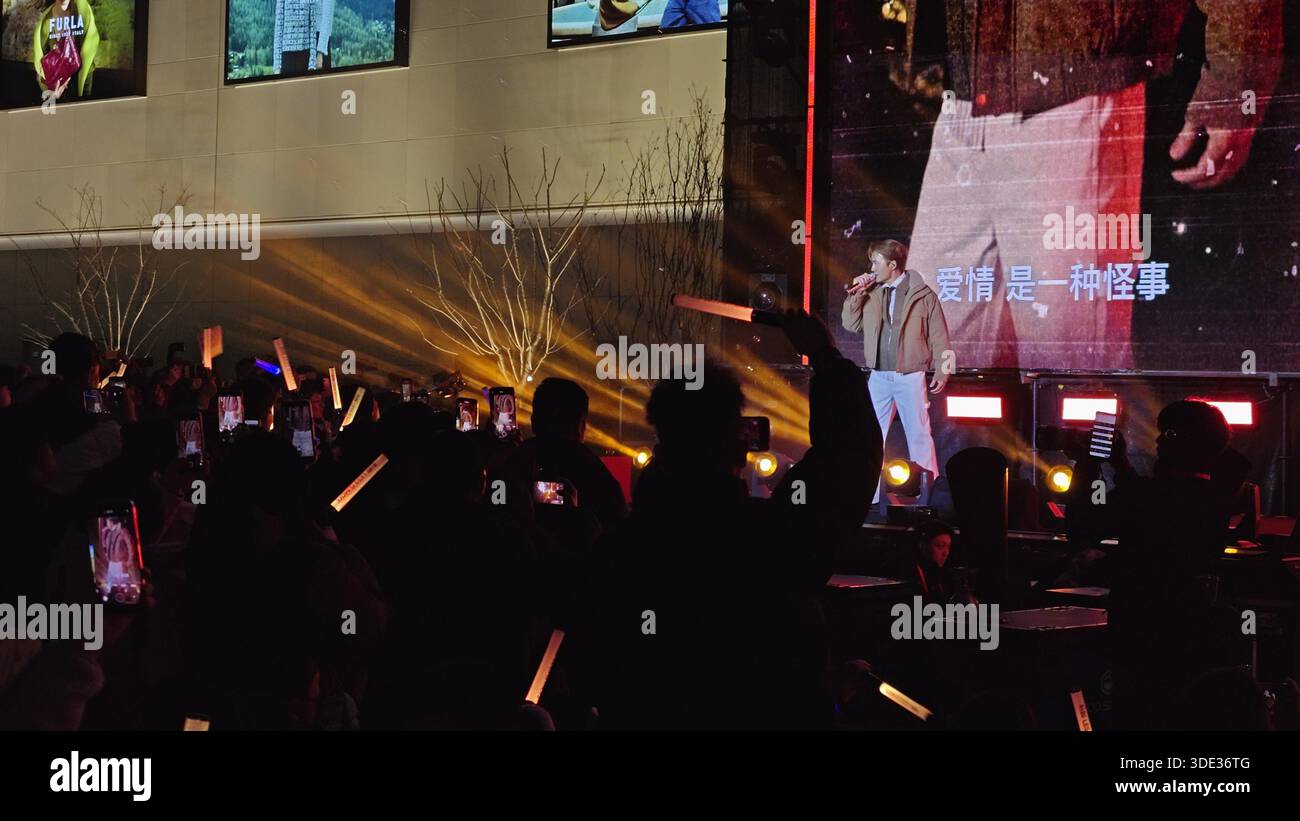Taiwanese singer, songwriter, actor and director Kenji Wu performs in ...