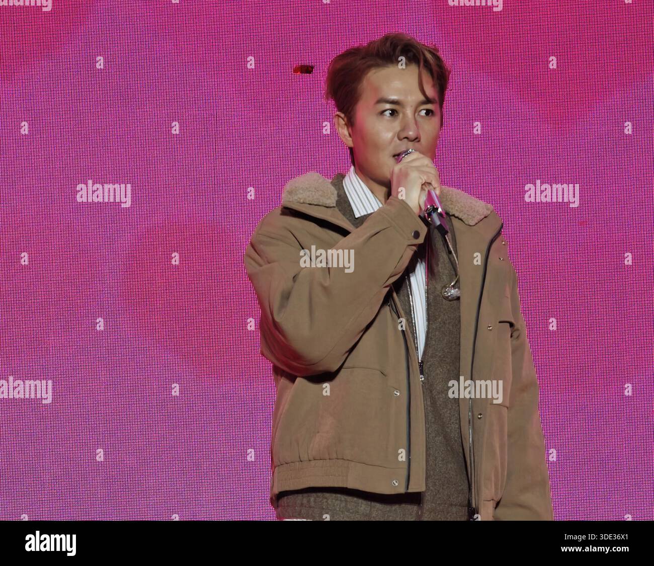 Taiwanese singer, songwriter, actor and director Kenji Wu performs in ...