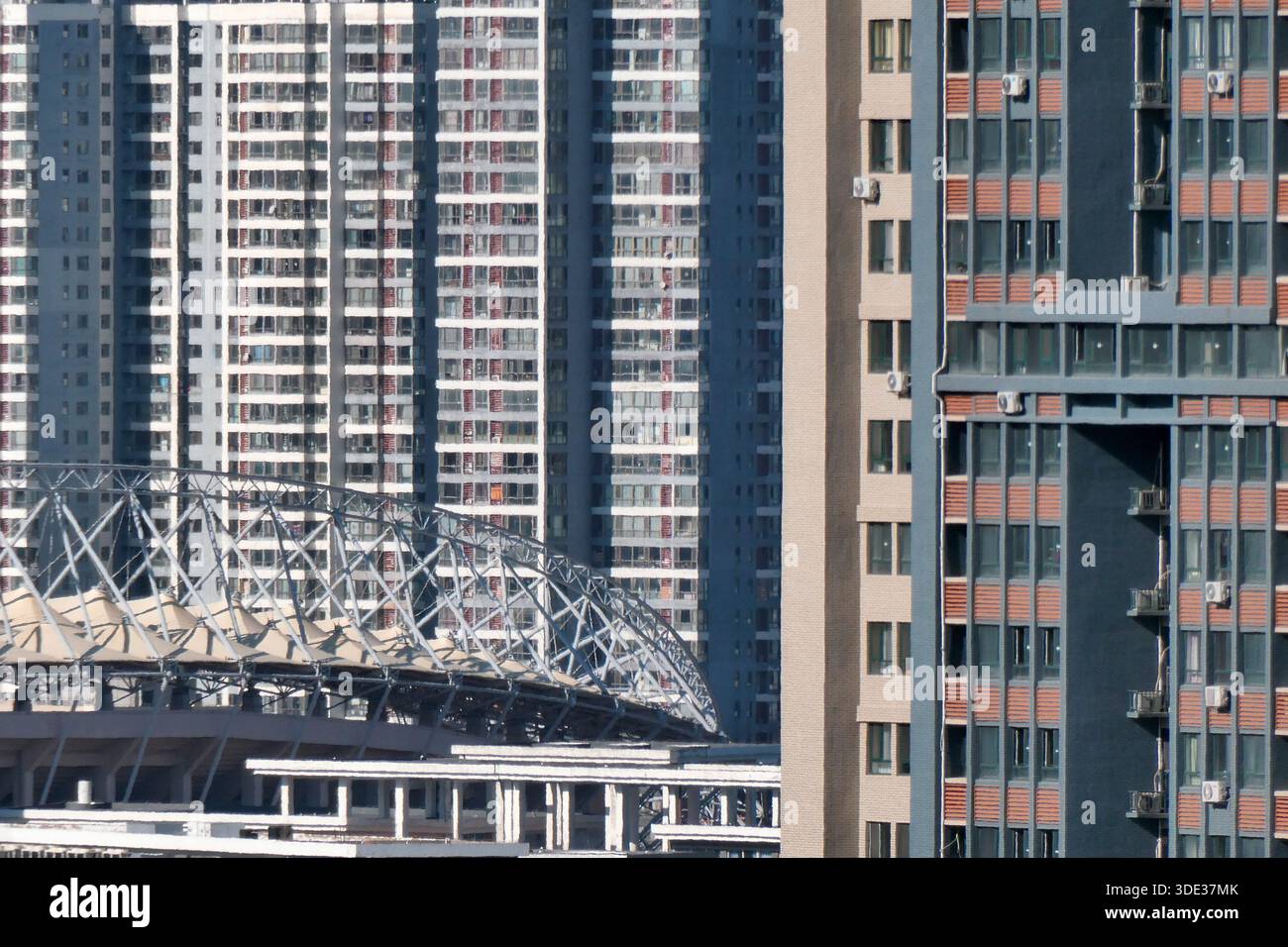 YANTAI, CHINA - JANUARY 5, 2026 - Residential and Real Estate Projects ...