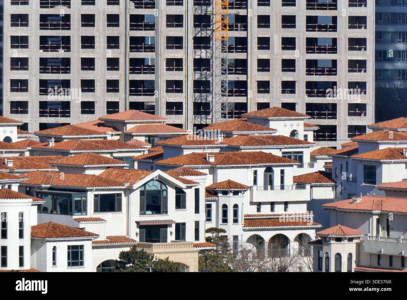 YANTAI, CHINA - JANUARY 5, 2026 - Residential and Real Estate Projects ...