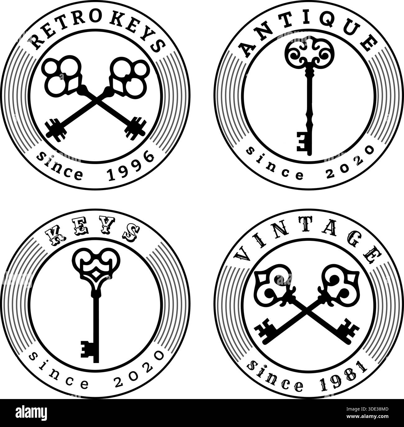 Decorative vintage label Cut Out Stock Images & Pictures - Alamy