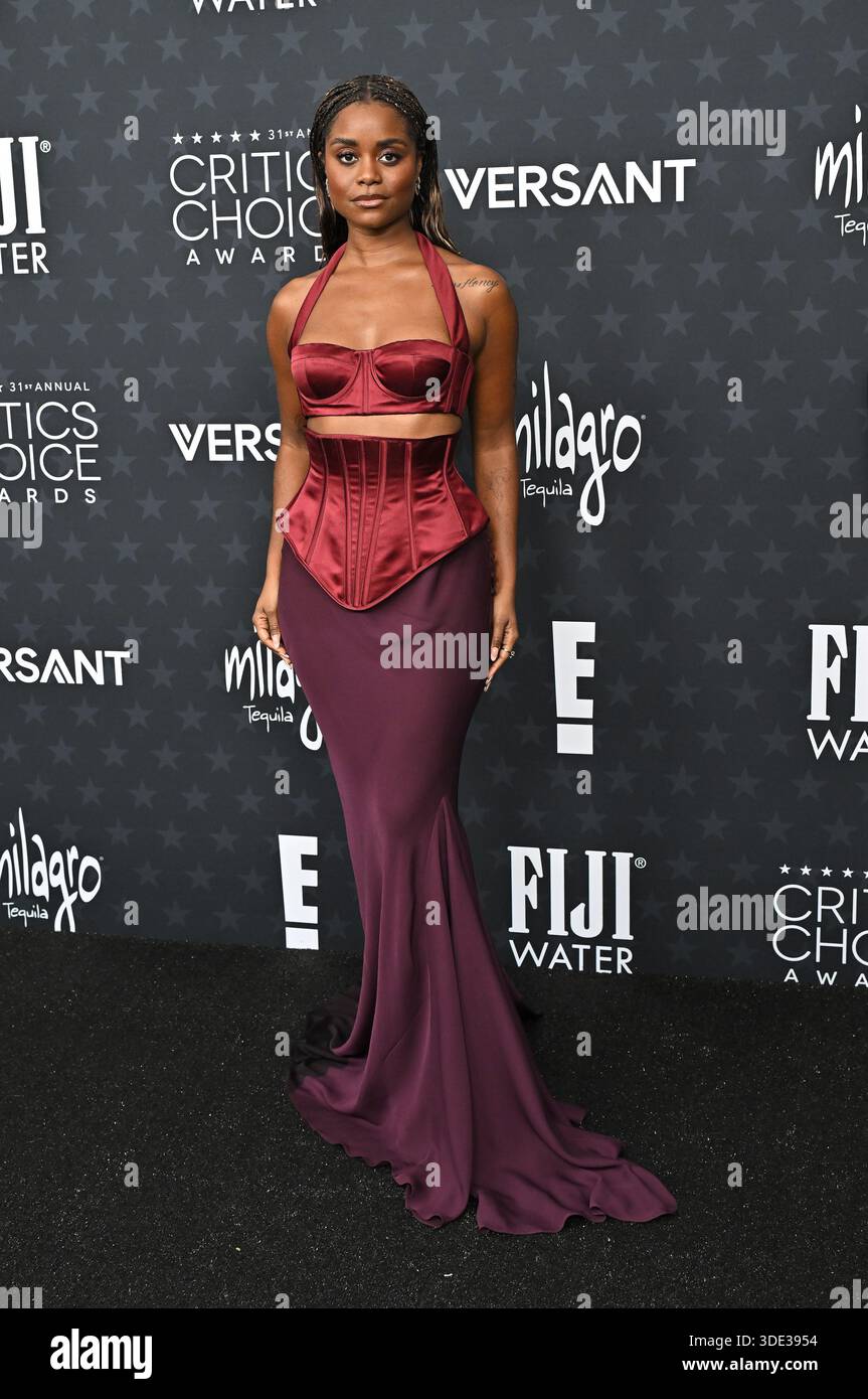 Denee Benton arriving to the 31st Annual Critics Choice Awards held at ...