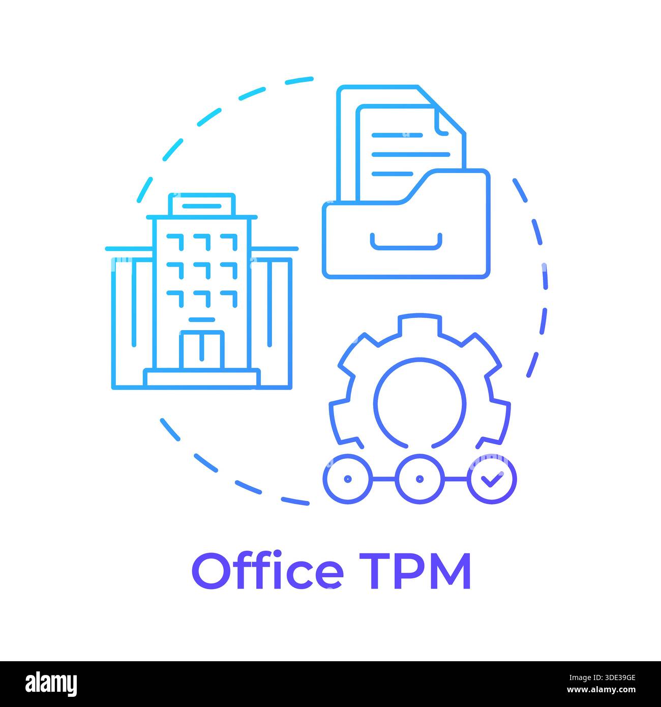 Office TPM blue gradient concept icon Stock Vector Image & Art - Alamy